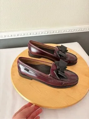 Weejuns | Shoes | Weejuns Gh Bass Jillian Womens Wine Red Patent ...